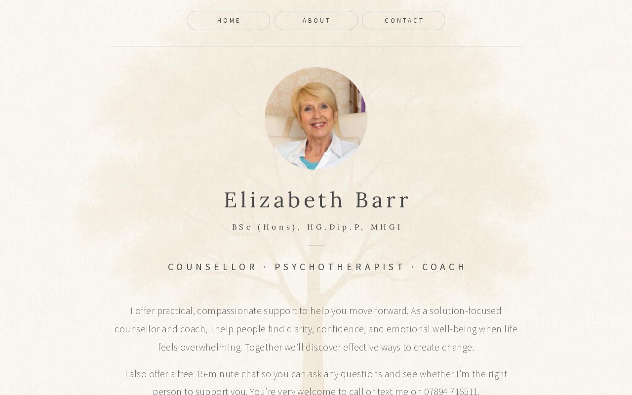 Elizabeth Barr Counselling